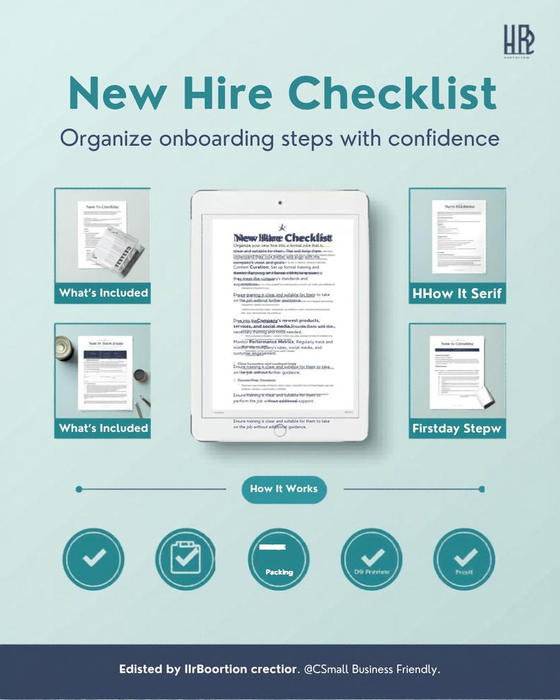 New Hire Checklist - Etsy UK