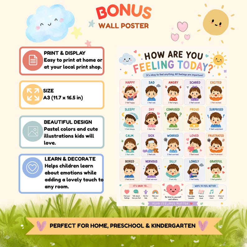 Emotions Flashcards for Kids | Social Emotional Learning Activity (PDF ...