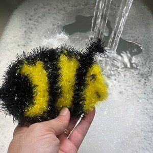Bumblebee Dish Scrubby, Bee Gift, Honey Bee Dish Scrubby, Bumble Bee ...