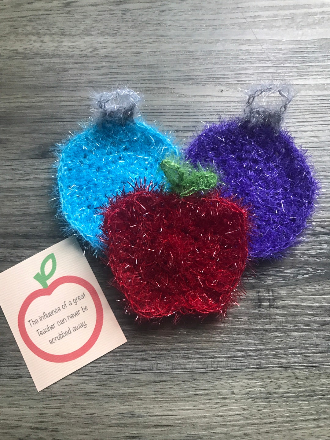 Teacher Appreciation Dish Scrubby Gift Set colors: - Etsy