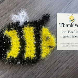 Bumblebee Dish Scrubby, Bee Gift, Honey Bee Dish Scrubby, Bumble Bee ...