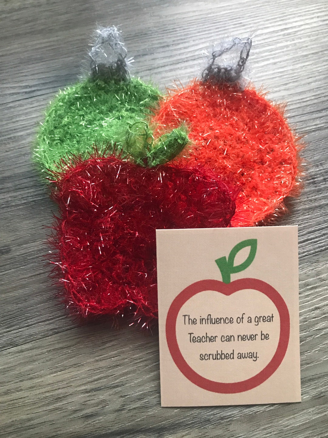 Teacher Appreciation Dish Scrubby Gift Set colors: - Etsy