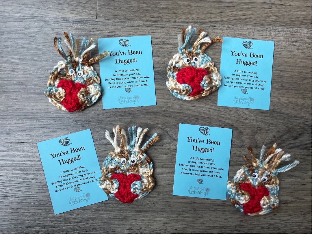 Crochet Pocket Hug: Handmade Keepsake Gift - Etsy