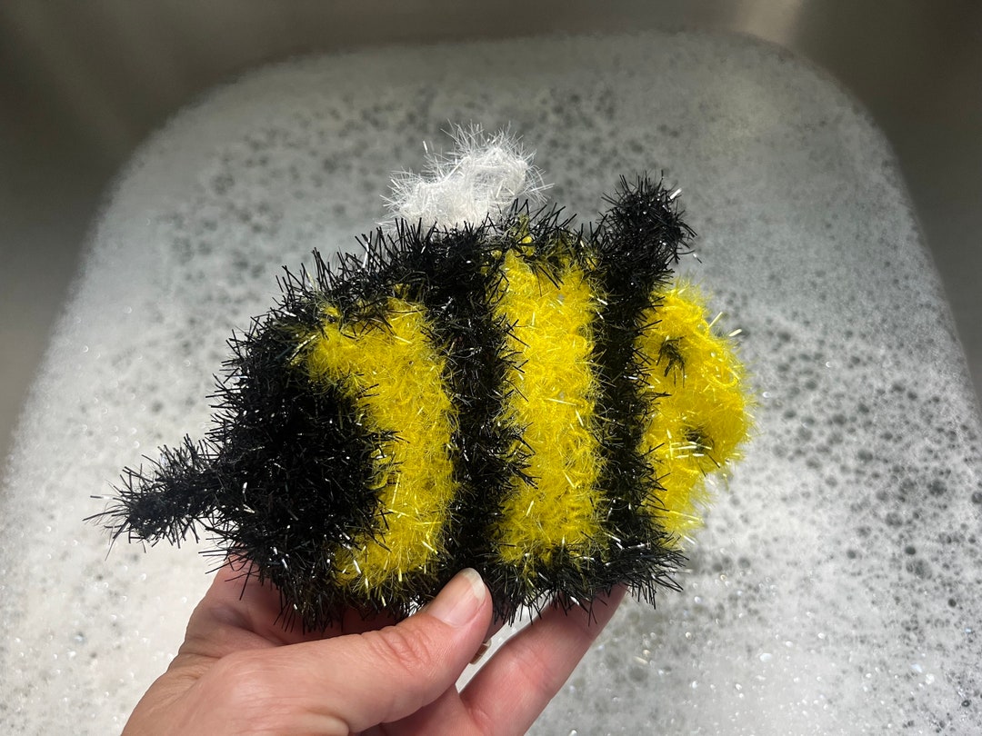 Bumblebee Dish Scrubby, Bee Gift, Honey Bee Dish Scrubby, Bumble Bee ...