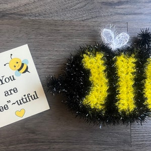 Bumblebee Dish Scrubby, Bee Gift, Honey Bee Dish Scrubby, Bumble Bee ...