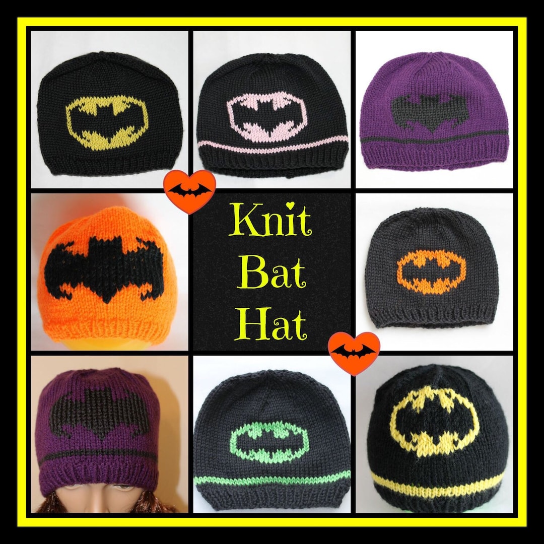Knit PATTERN Knit Bat Hat Pattern Stocking Stuffer - Etsy