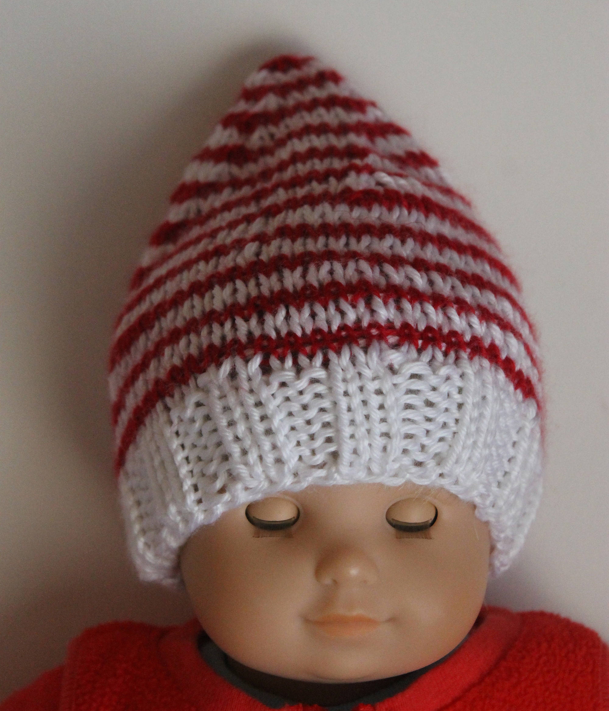 Knit Elf Hat Christmas Hat Red Elf Hatnewborn Elf Hat - Etsy