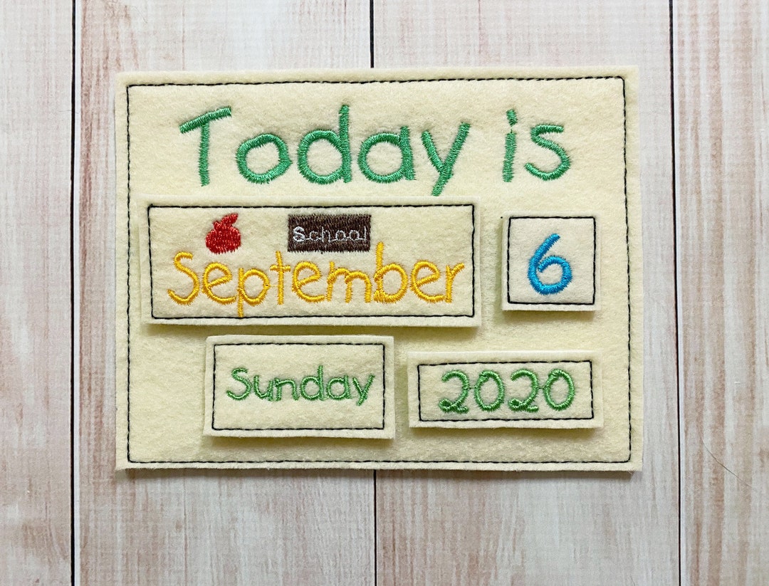 Felt Calendar Felt Board Pieces - Etsy
