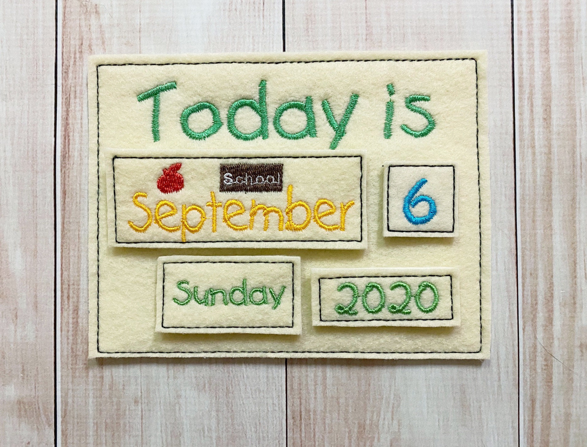 Felt Calendar Felt Board Pieces | Etsy