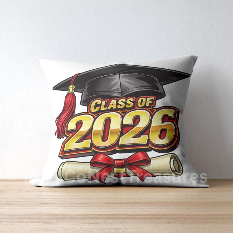 Class of 2026 Graduation PNG Gold Senior Grad Cap Clipart Sublimation ...