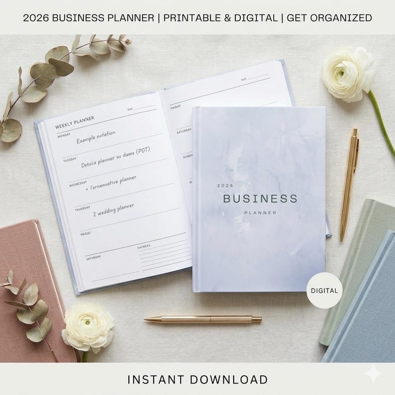 2026 Business Planner PDF | Printable Business Planning Bundle ...