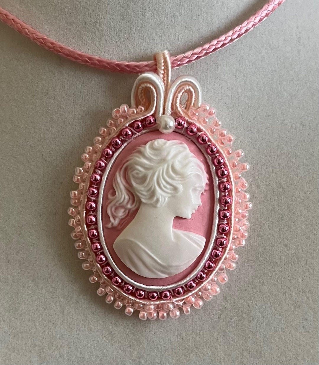 Arabella Soutache Pendant Necklace - Etsy