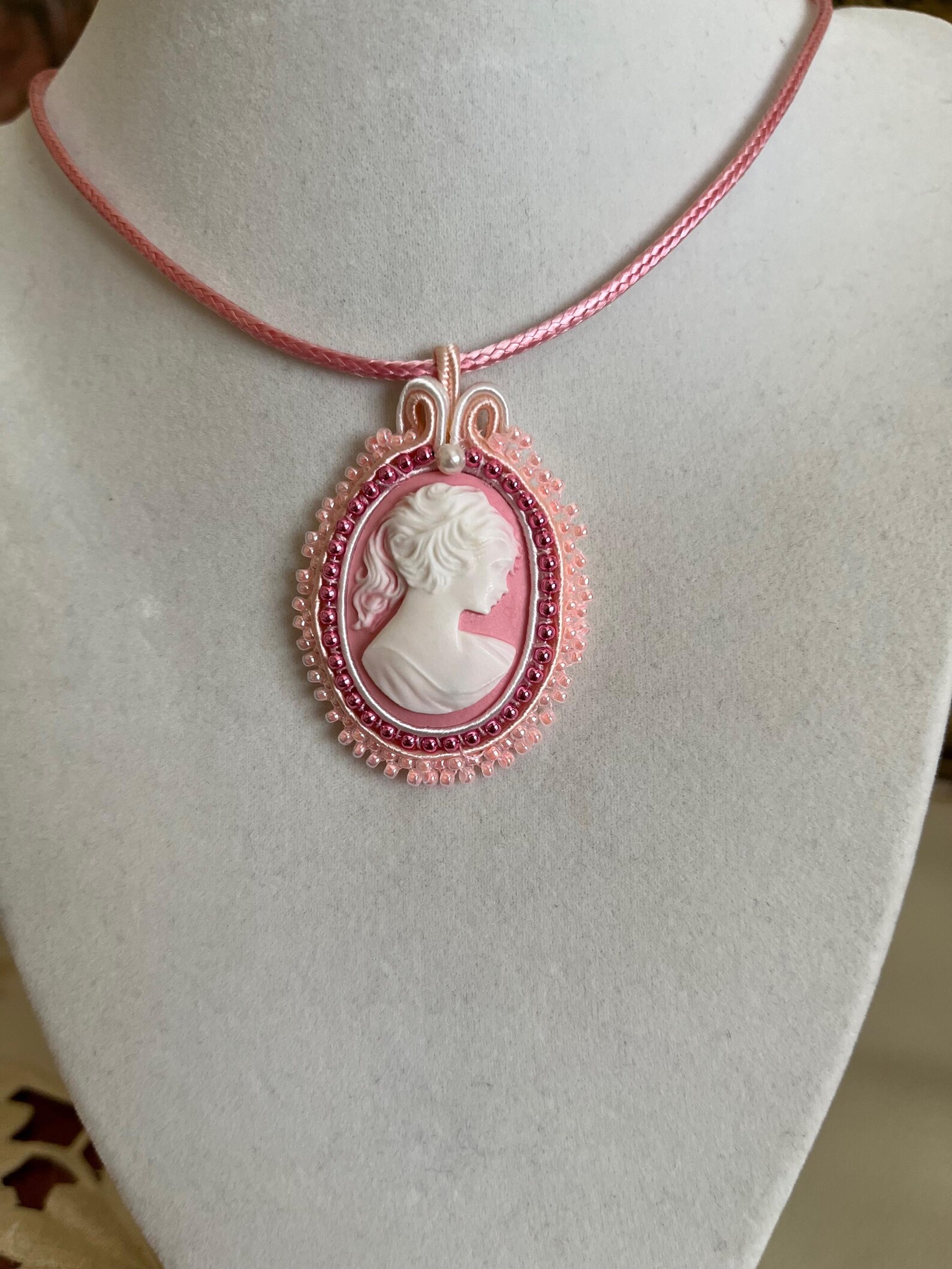 Arabella Soutache Pendant Necklace - Etsy
