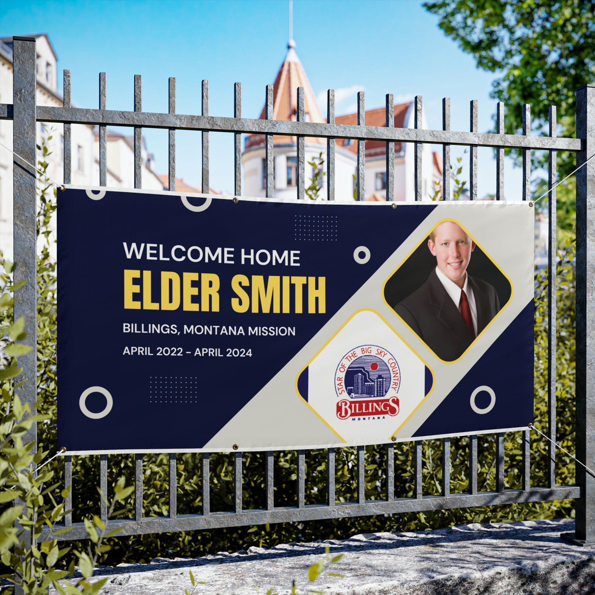 Personalized LDS Missionary Welcome Home Banner, Elder Sister Vinyl ...