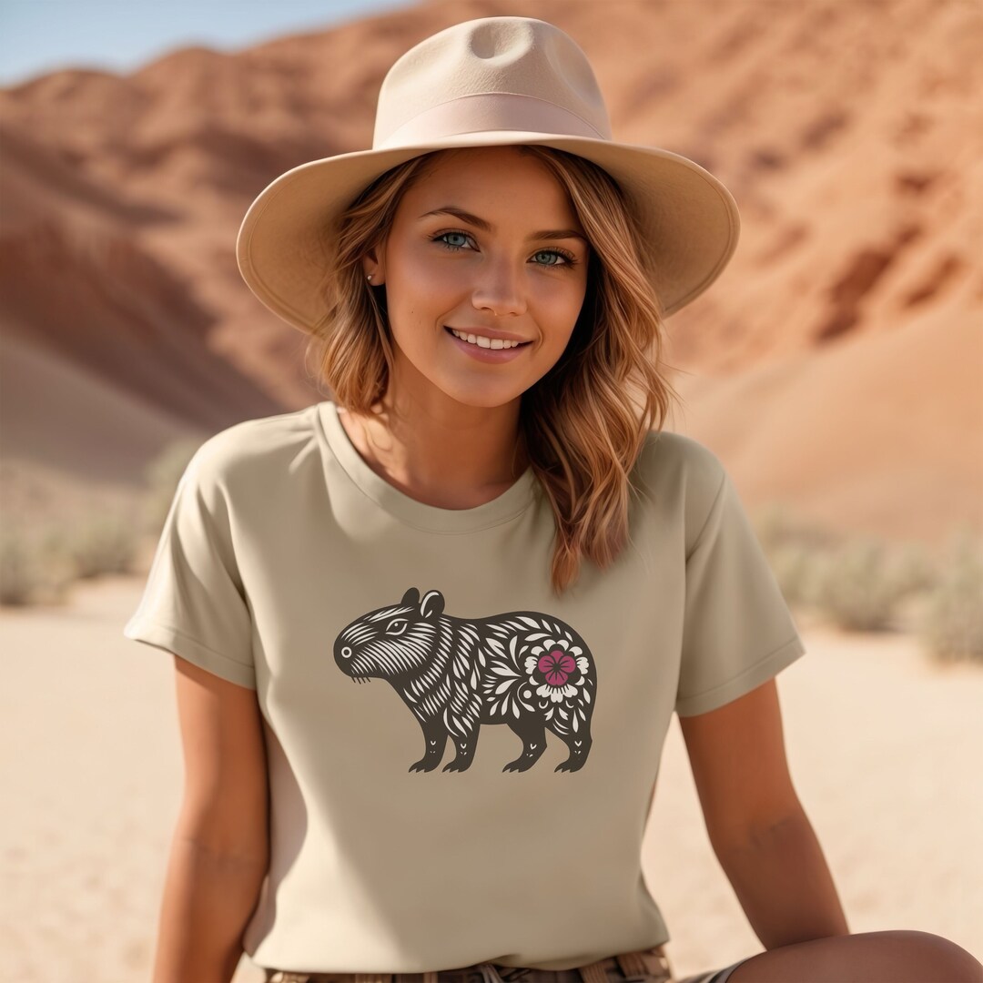 Capybara Shirt Forestcore Clothing Whimsigoth Shirt Granola Girl Clean ...