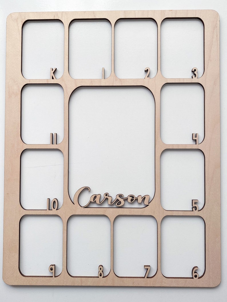 Personalized Pk-senior School Age Photo Frame Insert - Etsy