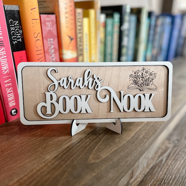 Book Nook Signs Personalized - Etsy