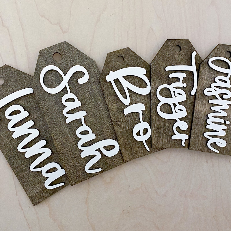 Stocking Name Tag Laser - Etsy