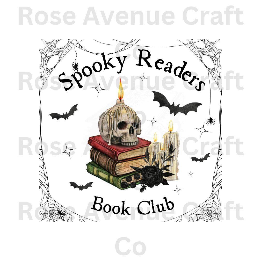 Spooky Readers Book Club PNG Graphic | Halloween Digital Download ...