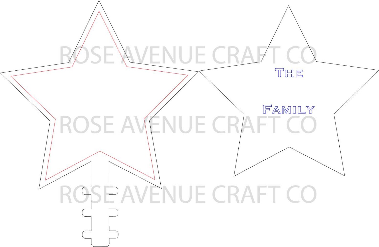Personalized Star Tree Topper SVG | Laser Cut File (digital Download ...
