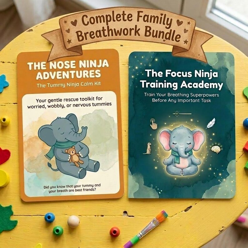 Kids Anxiety Focus Calm Kit: Breathing Exercises, ADHD Support (digital ...