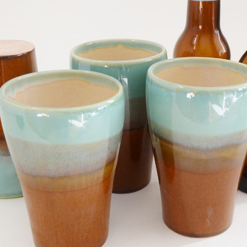 Ceramic Water Glass - Etsy
