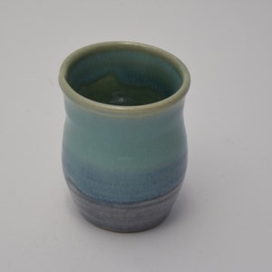 Miniature Decorated Pot, Hand-thrown, Miniatureblue Green Pottery, 2 ...