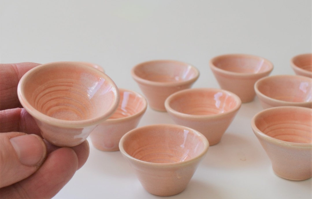 IN STOCK, One Miniature Pink Bowl, Air Plant Pot, Hand-thrown Pink ...
