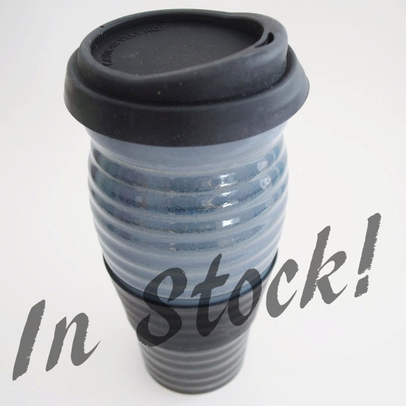 Ribbed Stoneware Mugs - Etsy