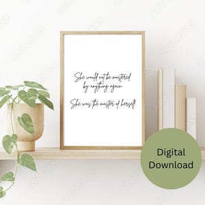Nesta Archeron ACOTAR A Court of Silver Flames Book Quote Digital Wall ...