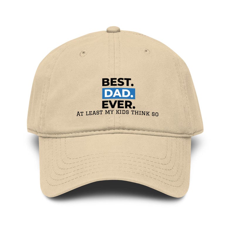 Embroidered Dad Hat, "dad Ever" Cotton Cap, Father's Day Gift - Etsy