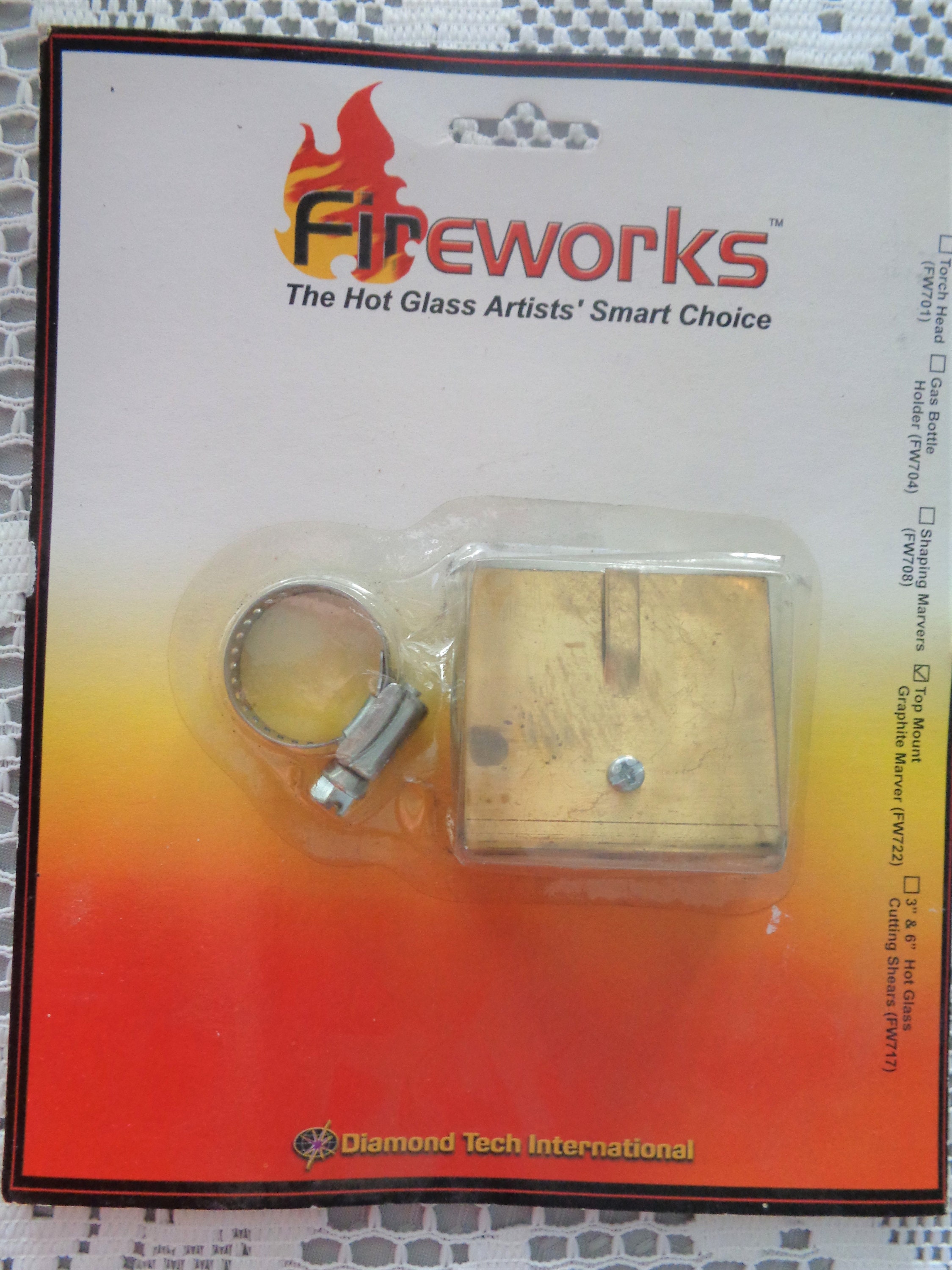 FIREWORKS Hot Glass Artist's Tools Torch Marver Rest Tongs - Etsy