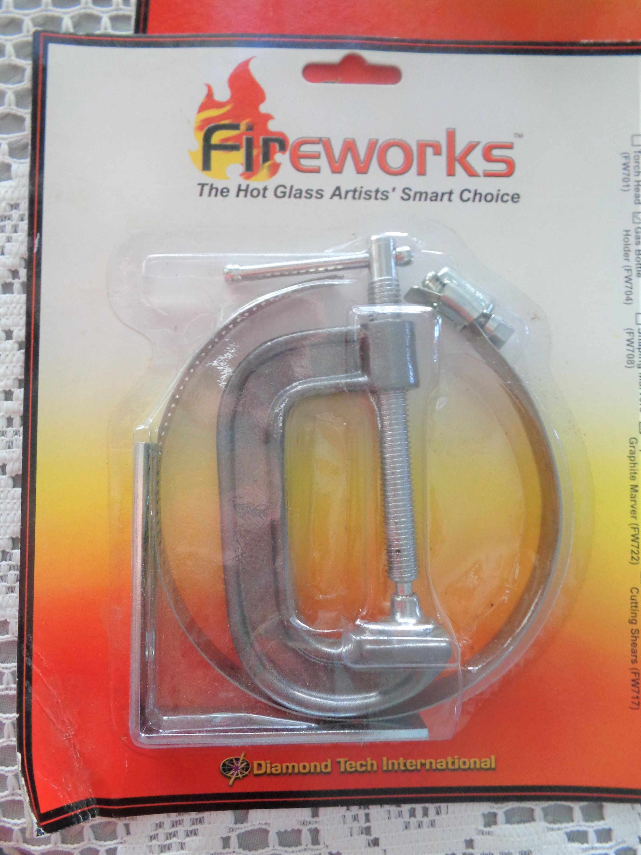 FIREWORKS Hot Glass Artist's Tools Torch Marver Rest Tongs - Etsy