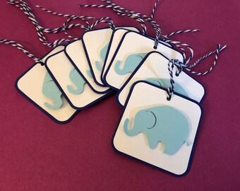 Elephant gift tags | Etsy