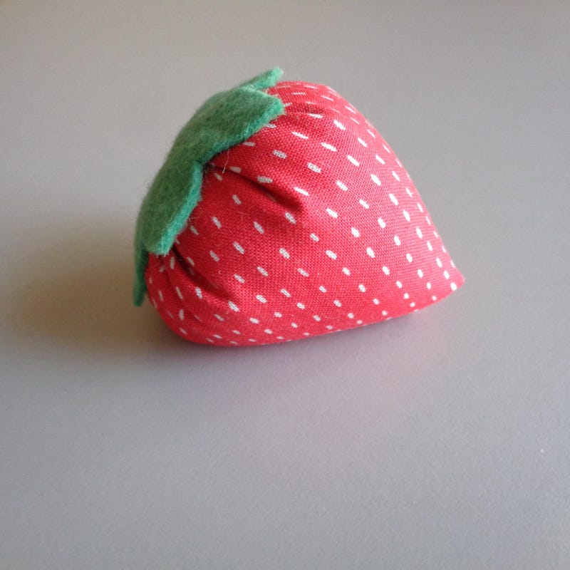 Strawberry Pincushion - Etsy