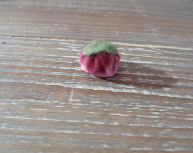 Berry Pink Pincushion, Handmade Pin Cushion, Pink Velvet Pumpkin ...
