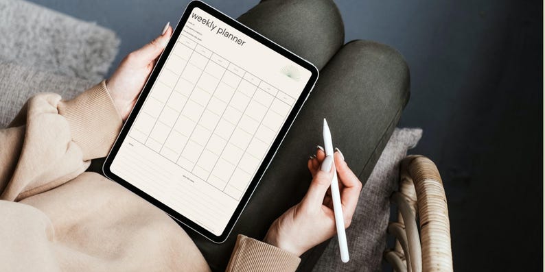 Minimalist Undated Digital Planner Bundle · Daily, Weekly, Monthly ...