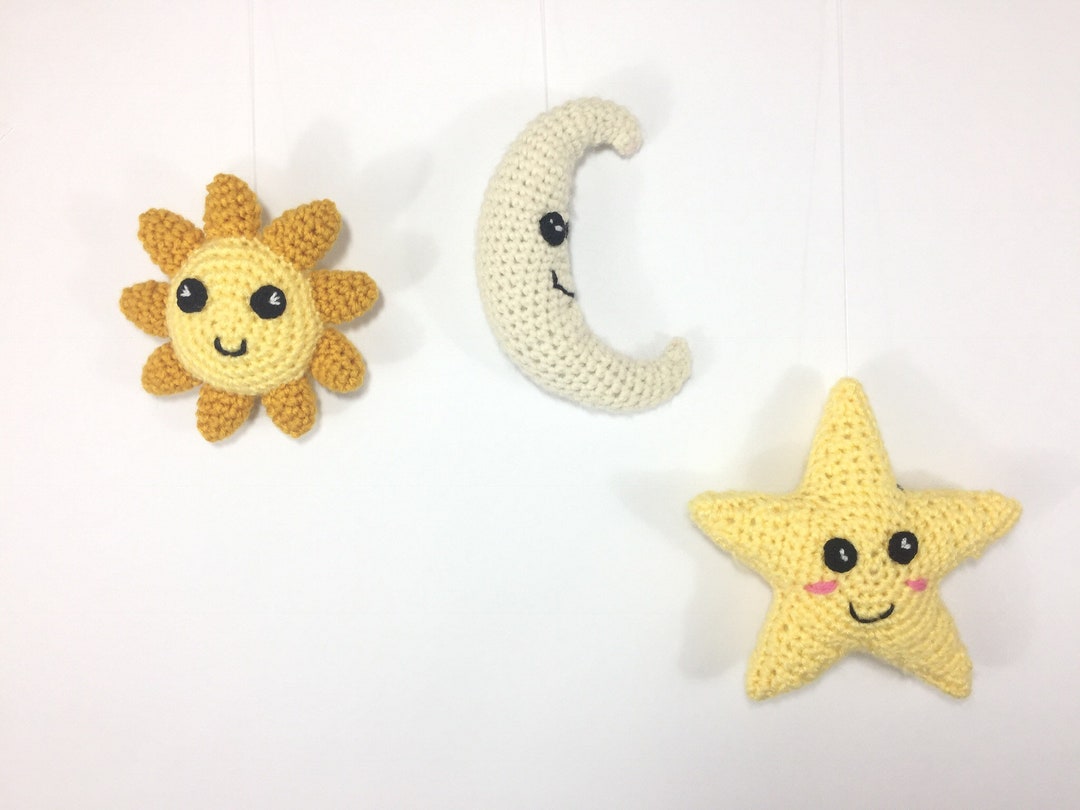 Sun, Moon, and Stars Crochet Pattern - Etsy