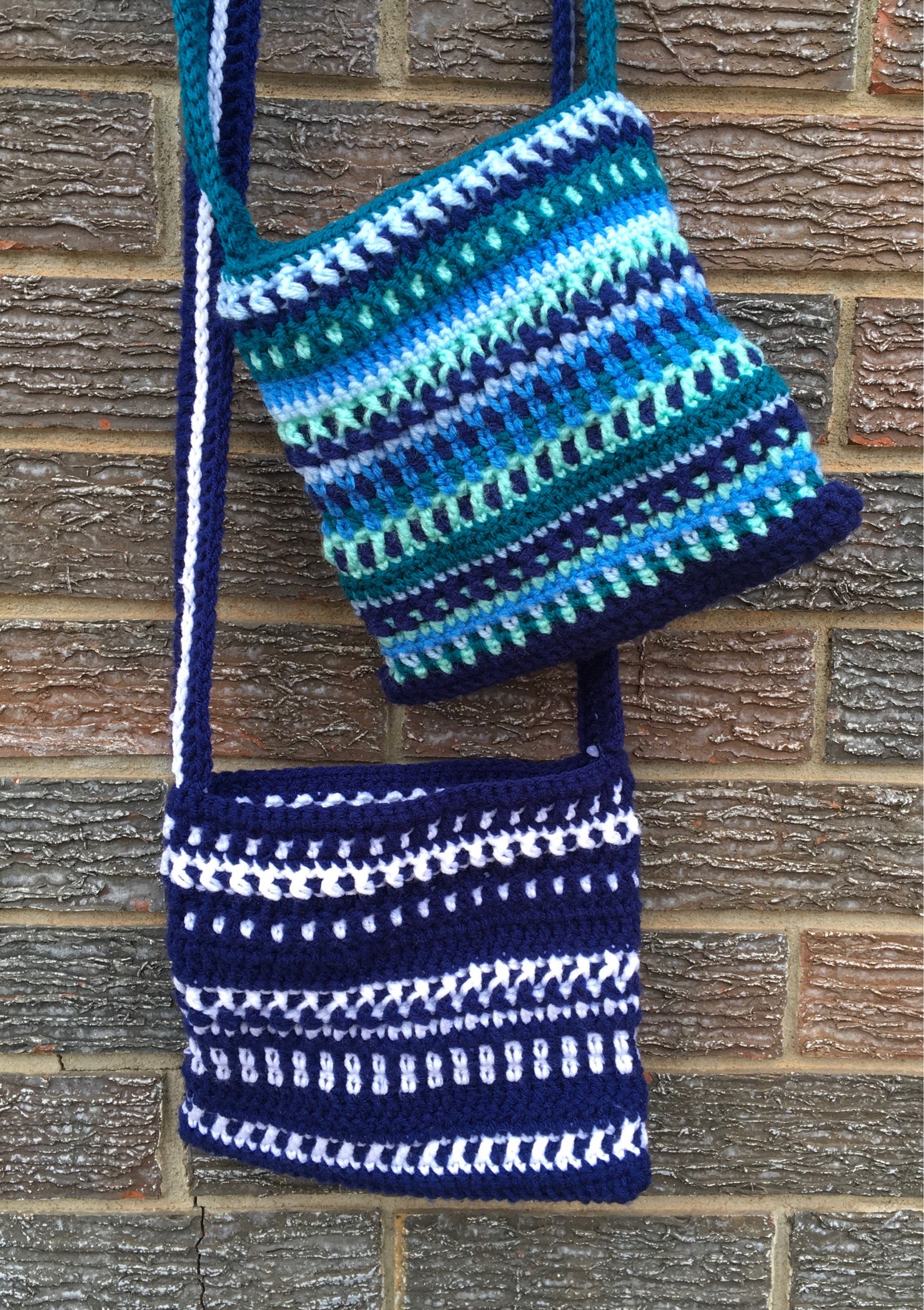 Handbag, Backpack, Cross-body Purses (three Different Crochet Patterns ...