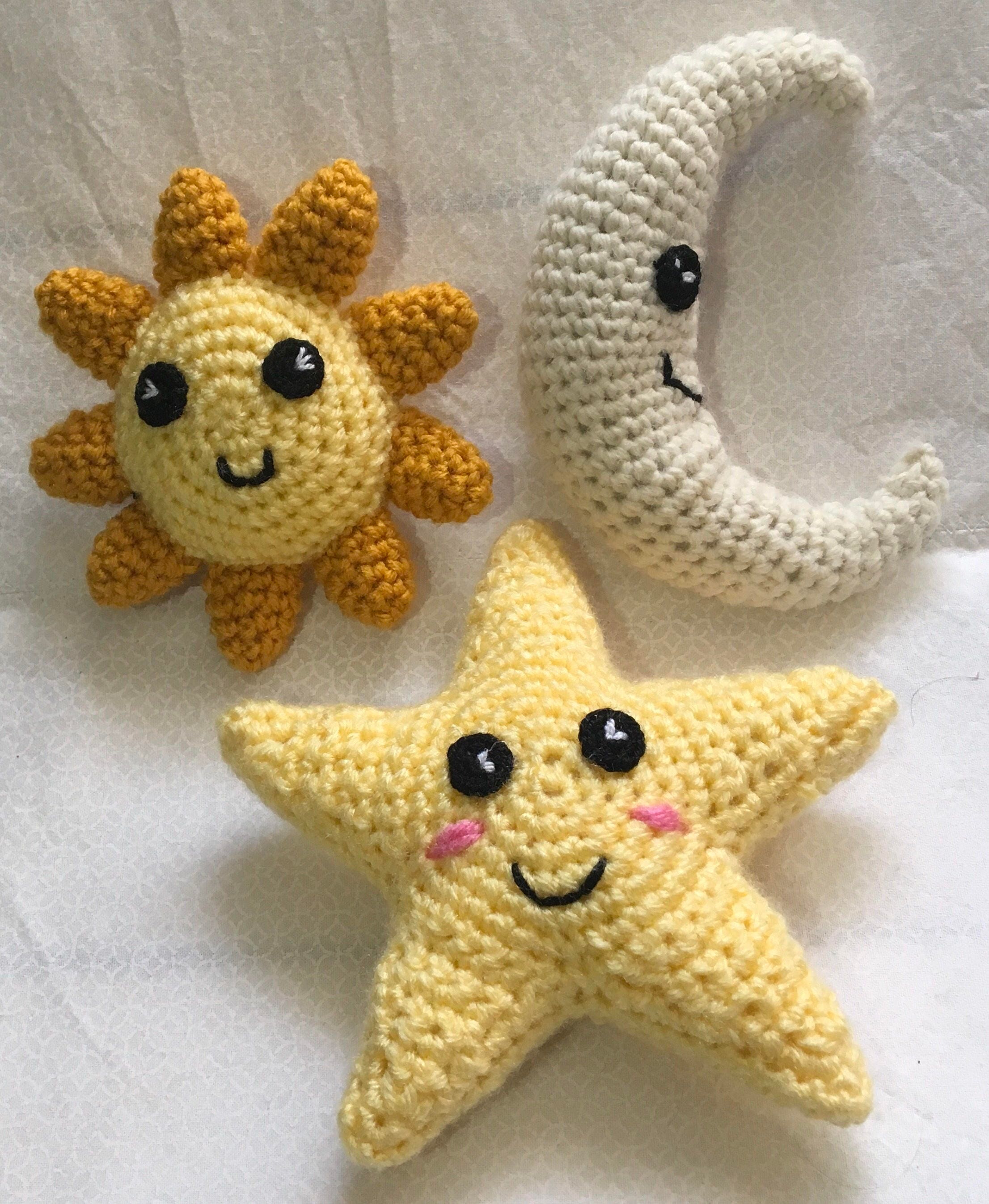 Sun, Moon, and Stars Crochet Pattern - Etsy