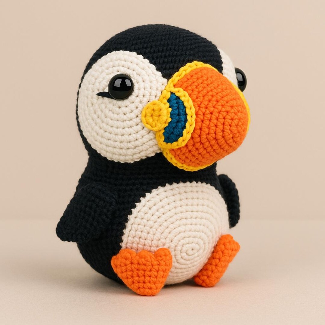 Crochet Pattern for Plubby the Amigurumi Crochet Puffin, Muffin the ...