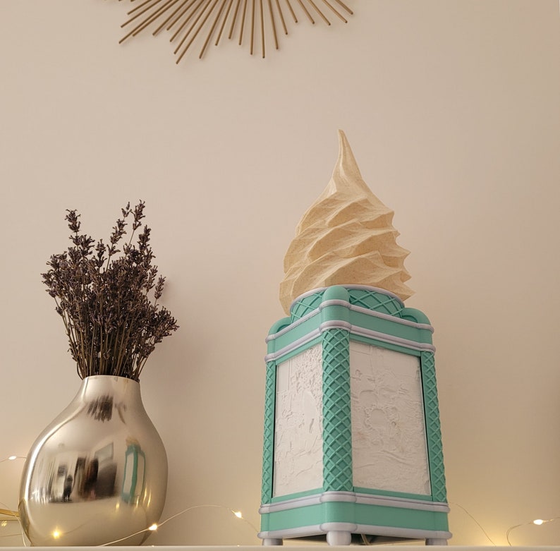 Customised American Vintage Ice Cream Lamp - Etsy