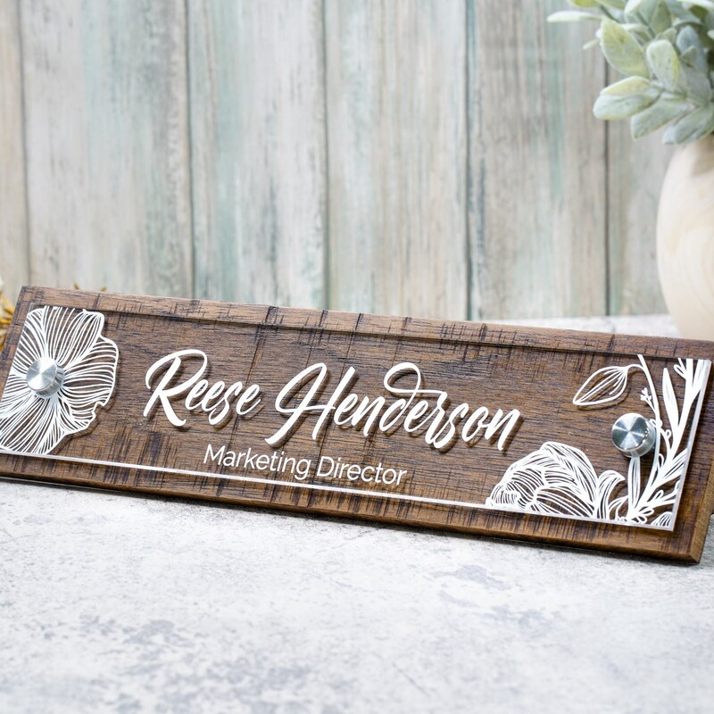Desk Name Plate - Etsy