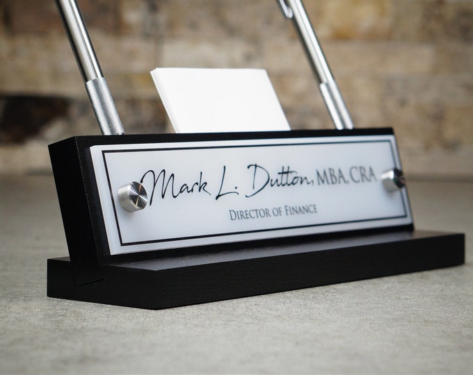 Desk Name Plate - Etsy