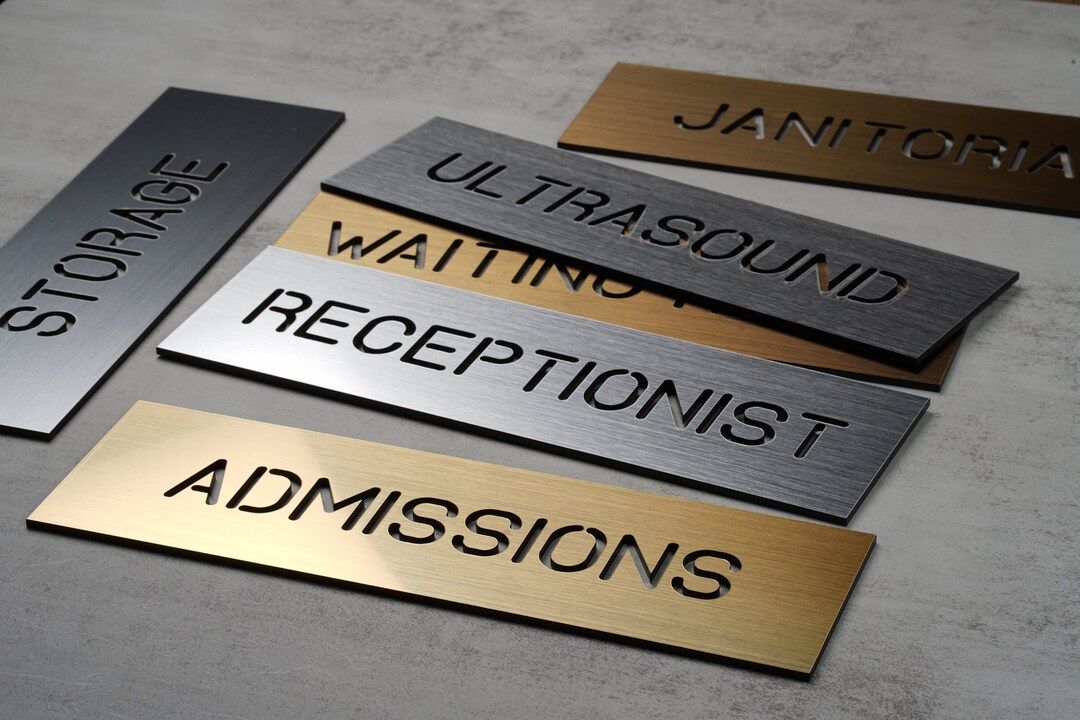 Lasered Metal Wall & Door Sign. 10" X 2.5" - Etsy