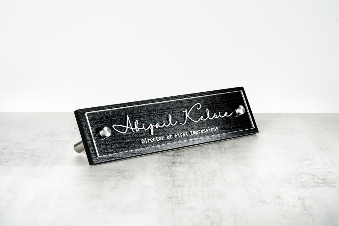 Funny Desk Name Plate - Funny Personalized Acrylic Name Sign - Funny ...