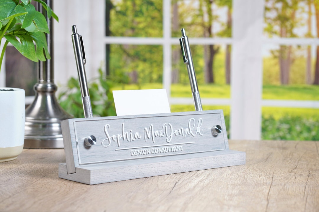 Executive Desk Name Plate. Made Exclusively by Garo Signs. Size 10 X 2. ...