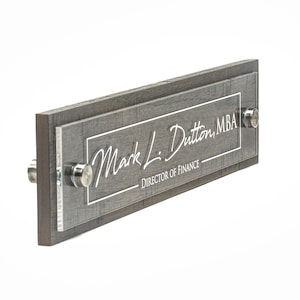 Rustic Wall & Door With Hardware Name Plate. Made Exclusively by Garo ...