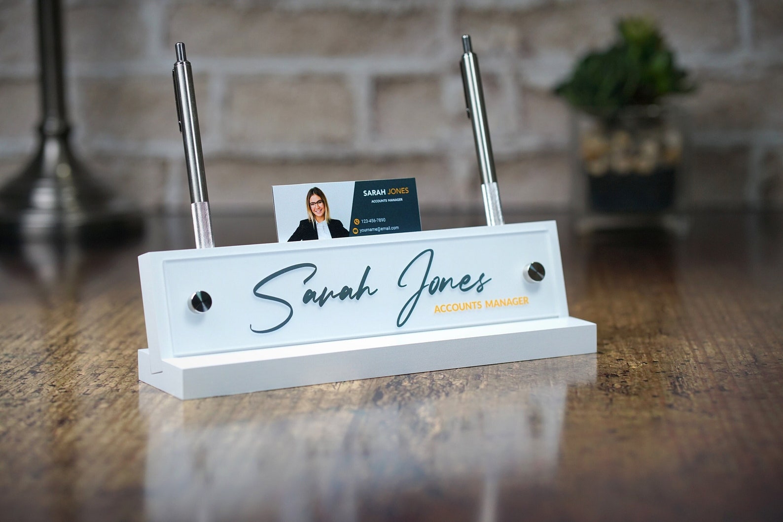 Executive Desk Name Plate. Made Exclusively by Garo Signs. Size 10 X 2. ...