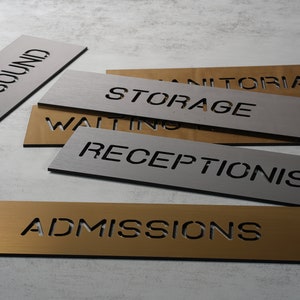 Lasered Metal Wall & Door Sign. 10" X 2.5" - Etsy